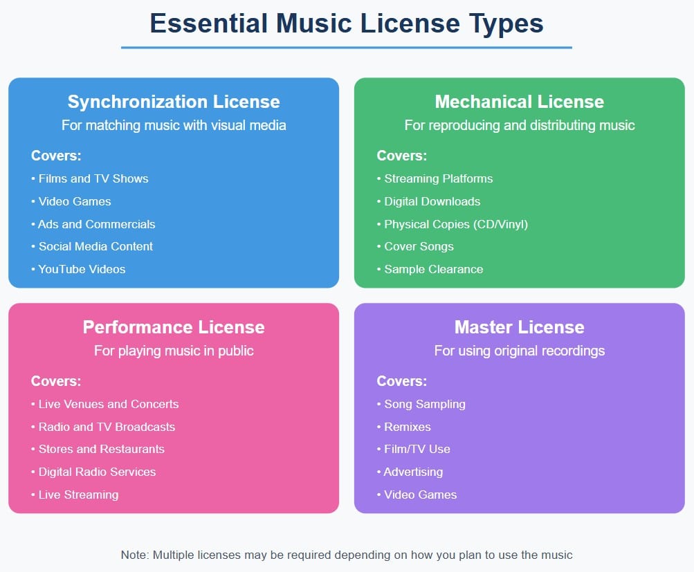 Music Licenses: Different Types Of Music Licenses Explained